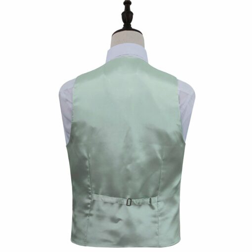 Mens Swirl Silver Wedding Waistcoat And Cravat Set