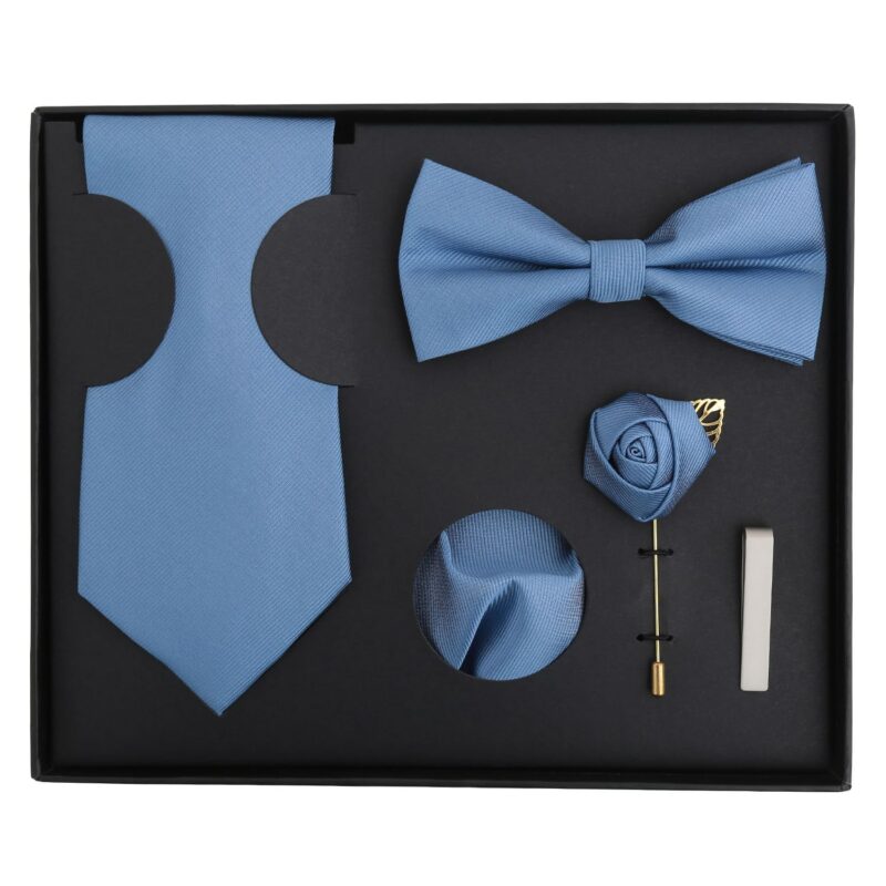 Stormy Weather Plain Twill Tie Set 5pcs Gift Box Stormy Weather Plain Twill Tie Set 5pcs Gift Box